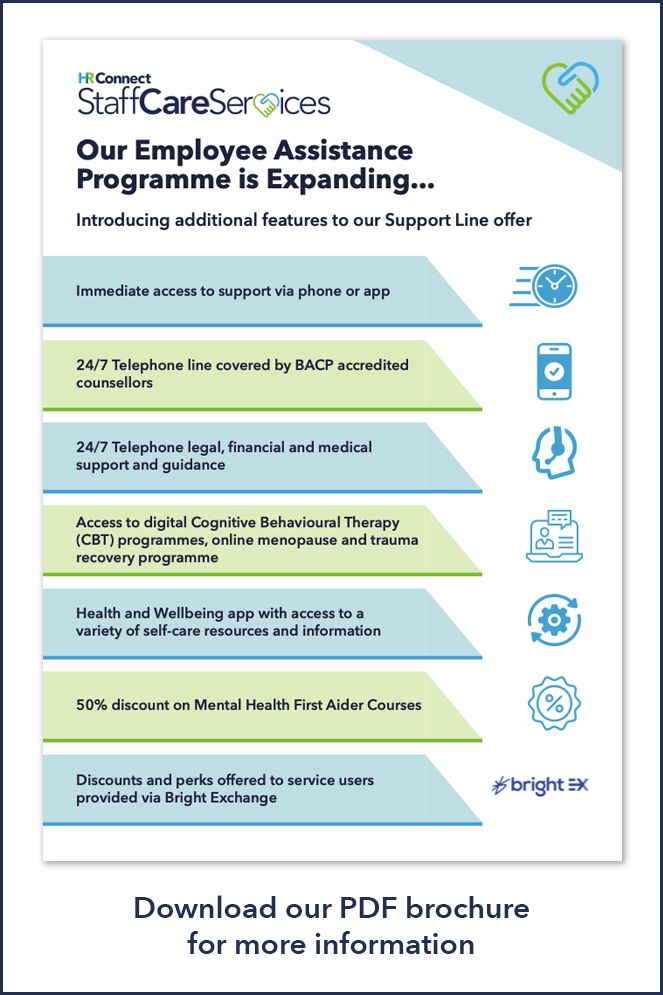 Our Employee Assistance Programme is expanding